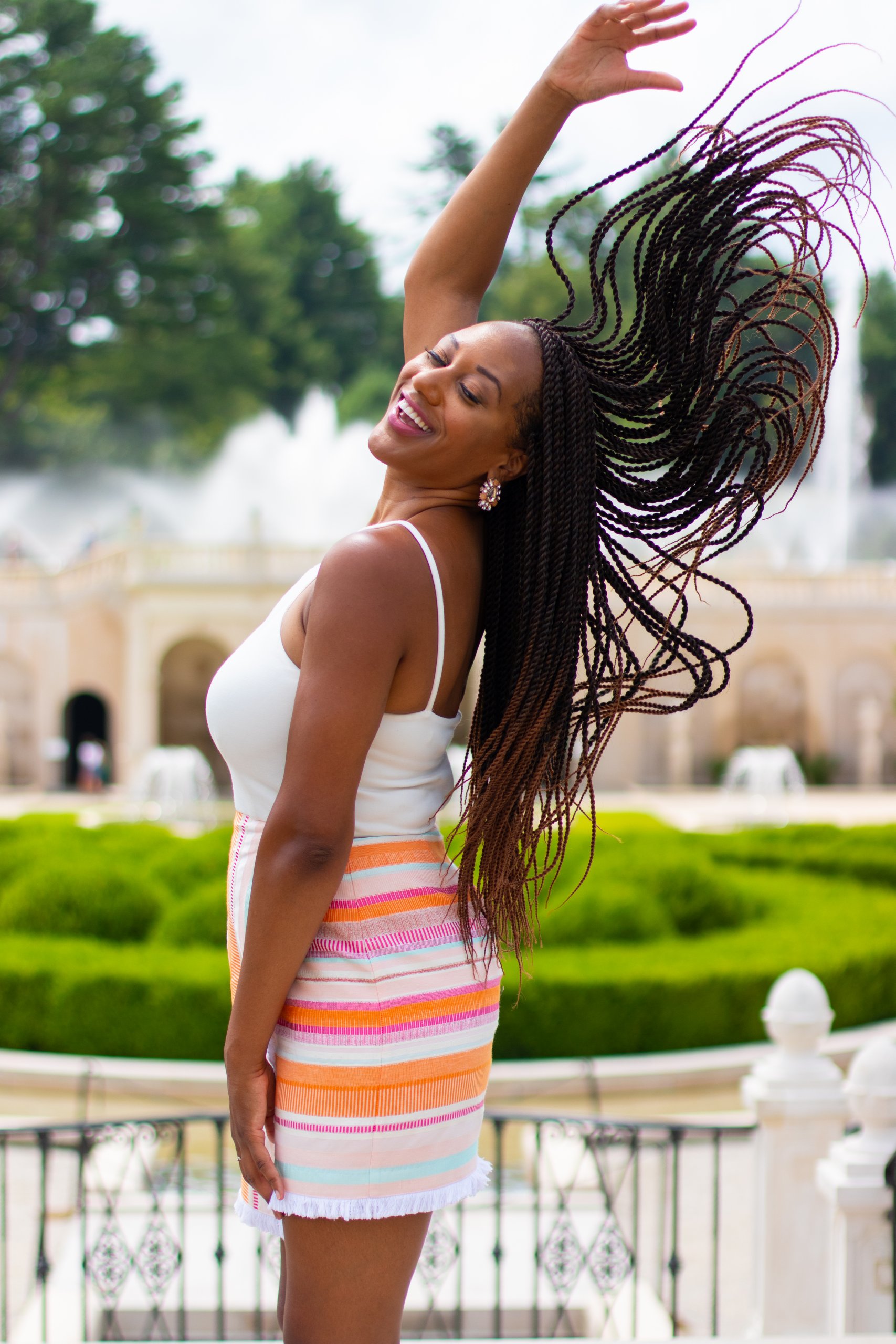 Fashion Blogger Summer Photo Shoot at Longwood Gardens