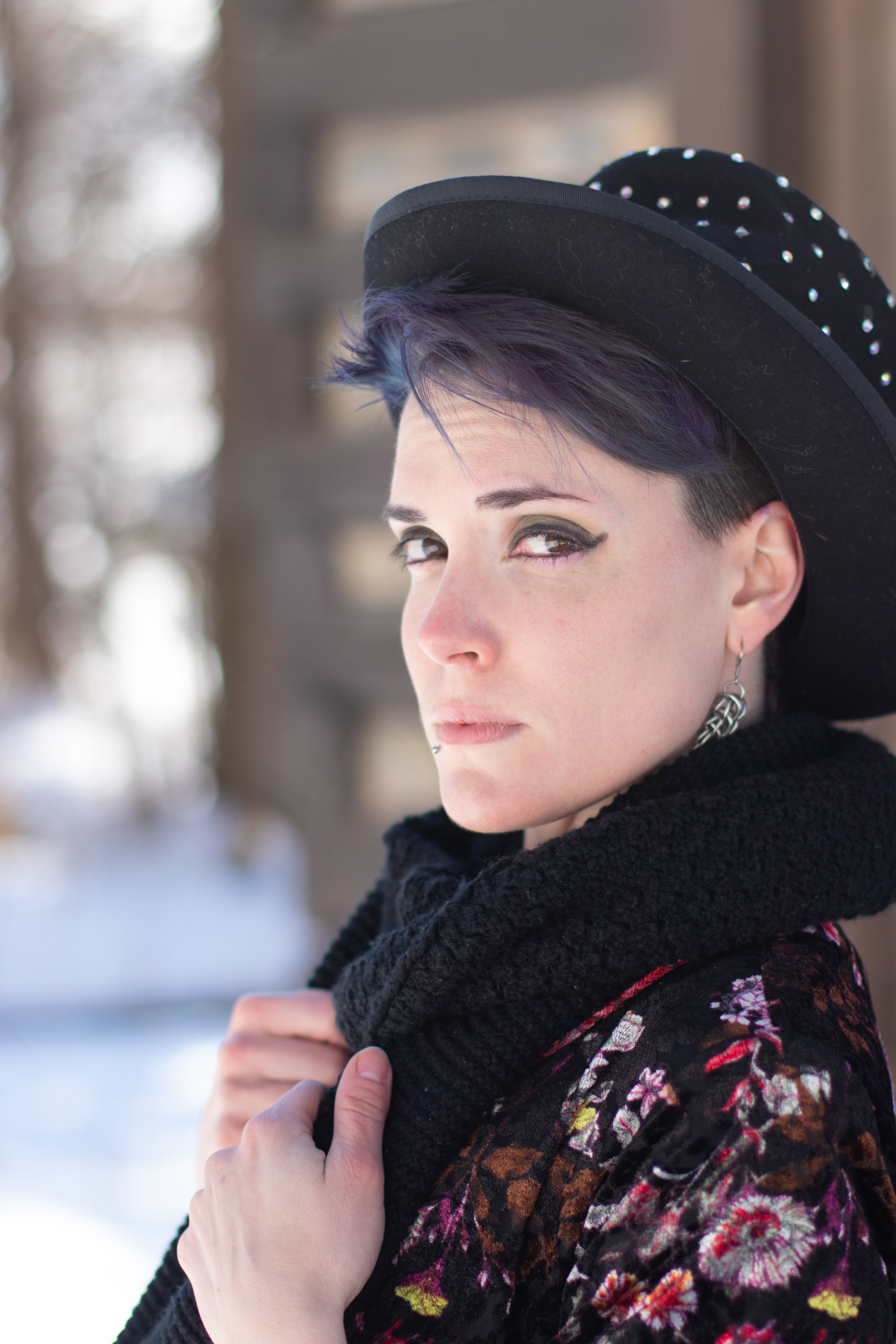 Winter Photo Shoot at Trexler Park in Allentown, PA - Dylan in the Details