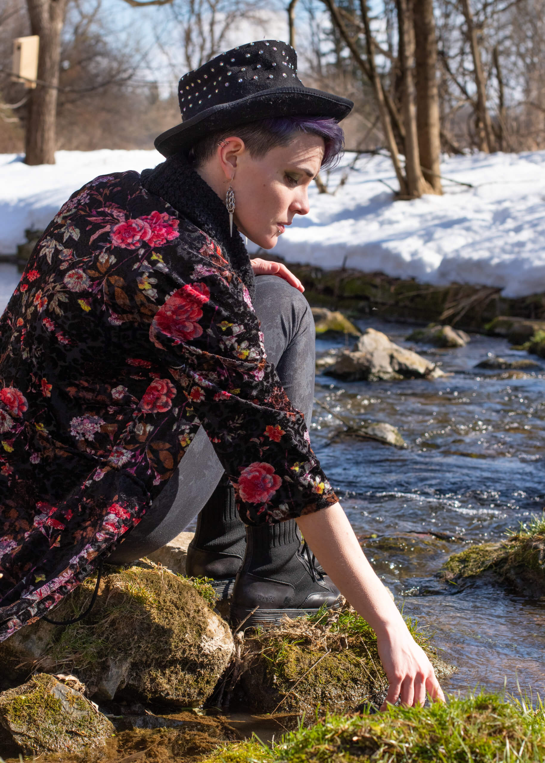 Winter Photo Shoot at Trexler Park in Allentown, PA - Dylan in the Details