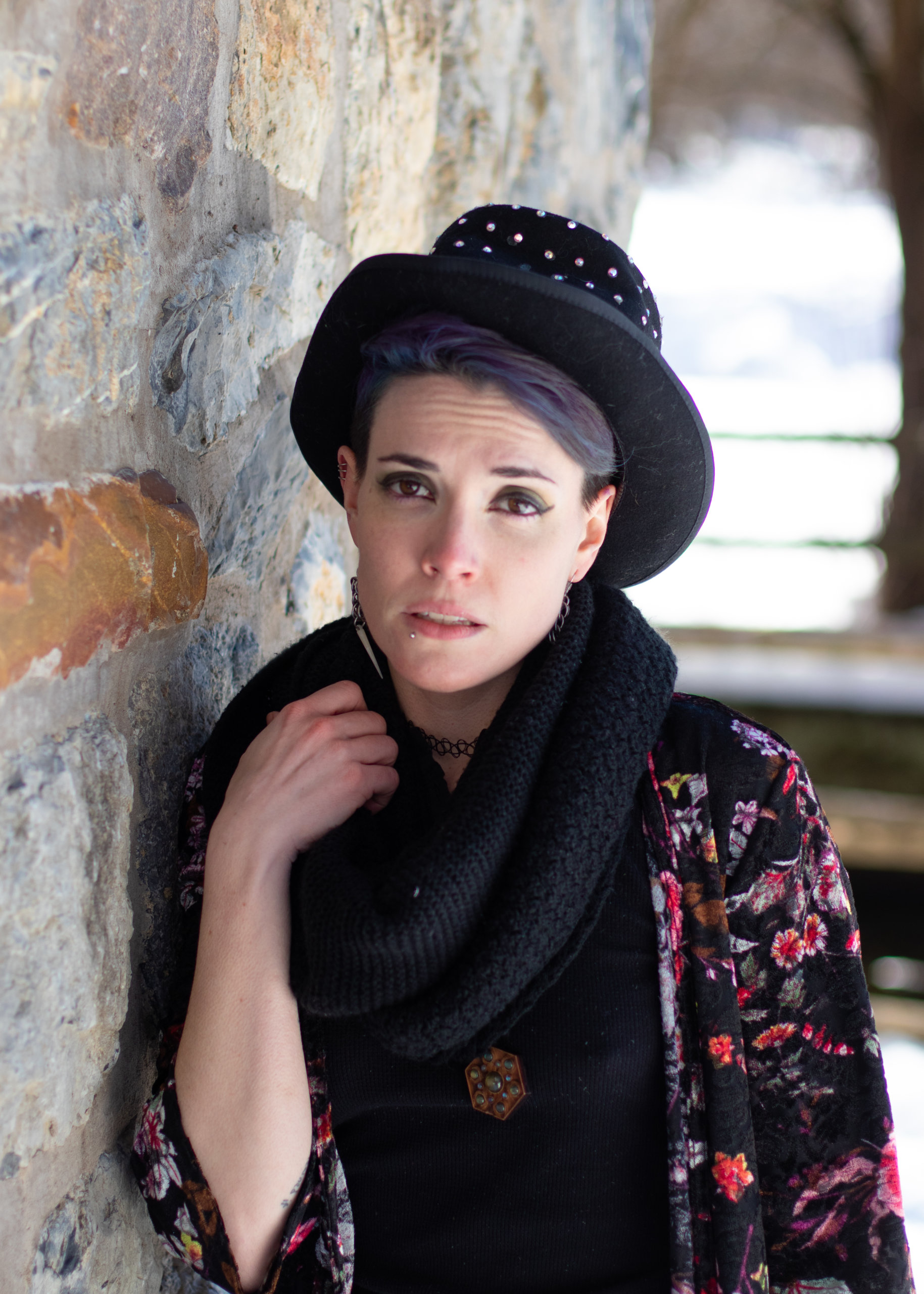 Winter Photo Shoot at Trexler Park in Allentown, PA - Dylan in the Details