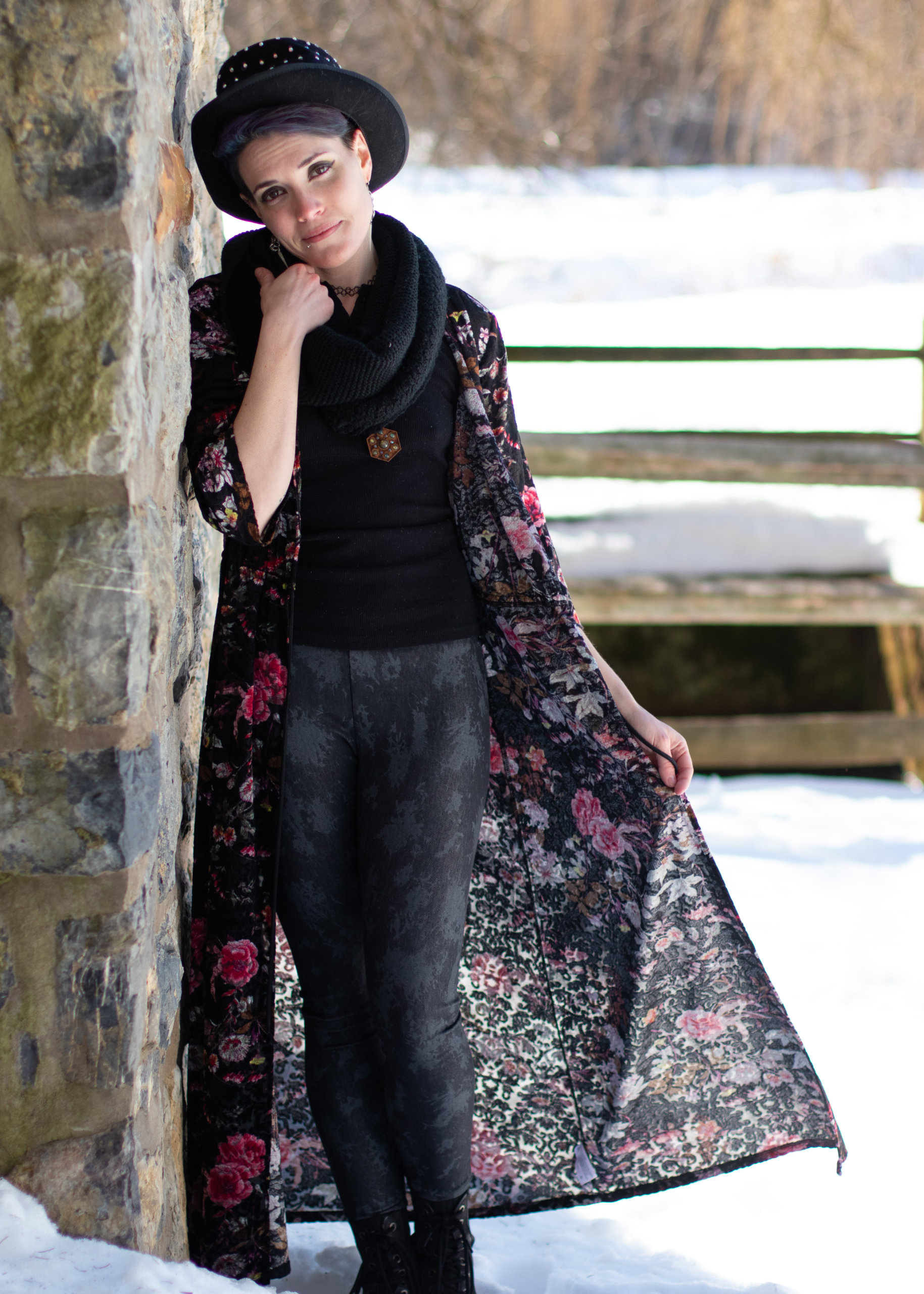 Winter Photo Shoot at Trexler Park in Allentown, PA - Dylan in the Details