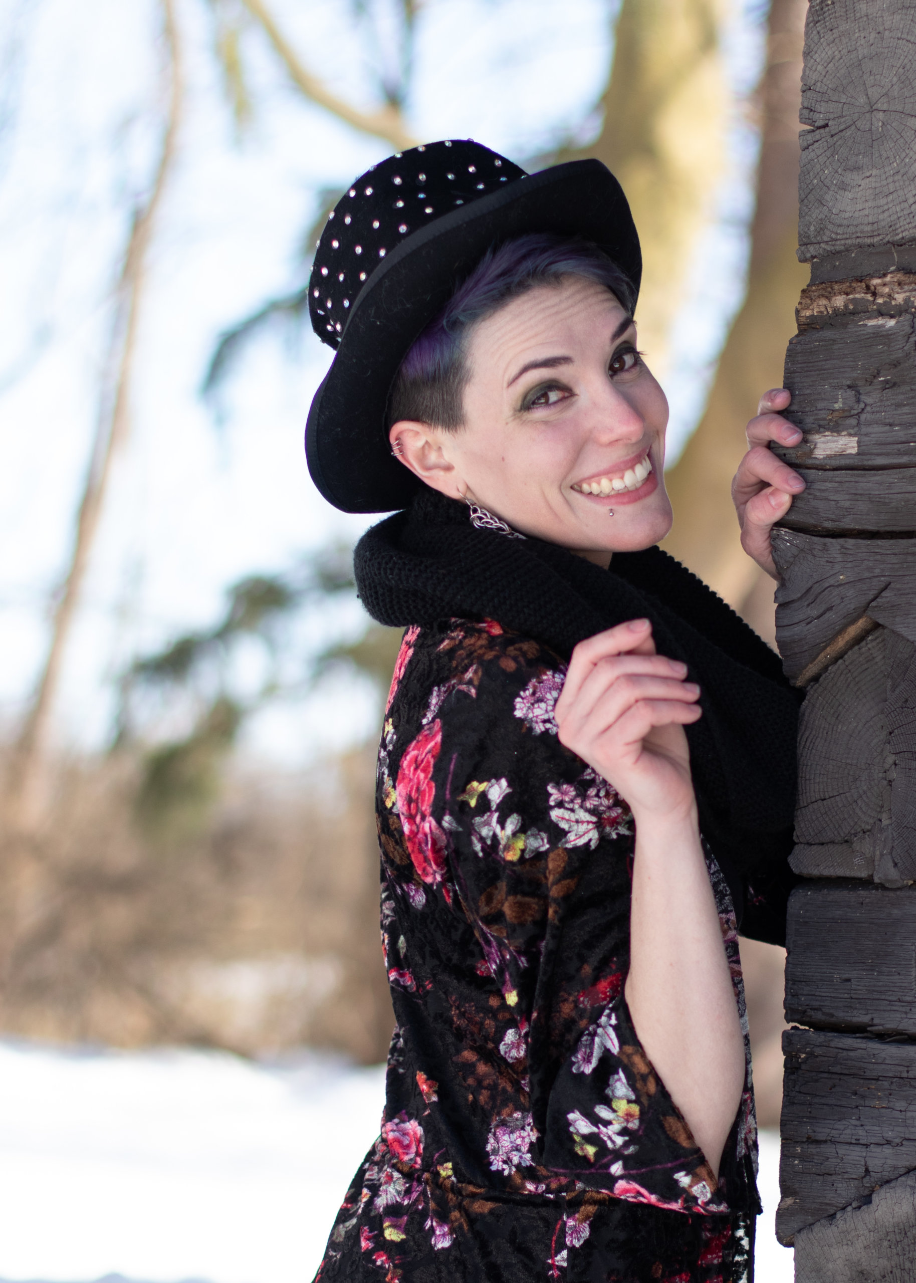 Winter Photo Shoot at Trexler Park in Allentown, PA - Dylan in the Details